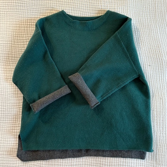 Rain | Sweaters | Rain Emerald Green Teal Boxy 34 Sleeve High Quality ...